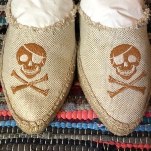 Stubbs & Wootton | Shoes | Stubbs Wootton Skull Espadrille Linen Slide ...